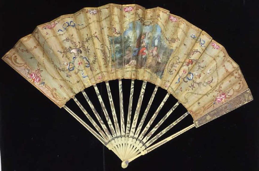 Antique Victorian Ladies Fan Bone Panels, A.RODIEN