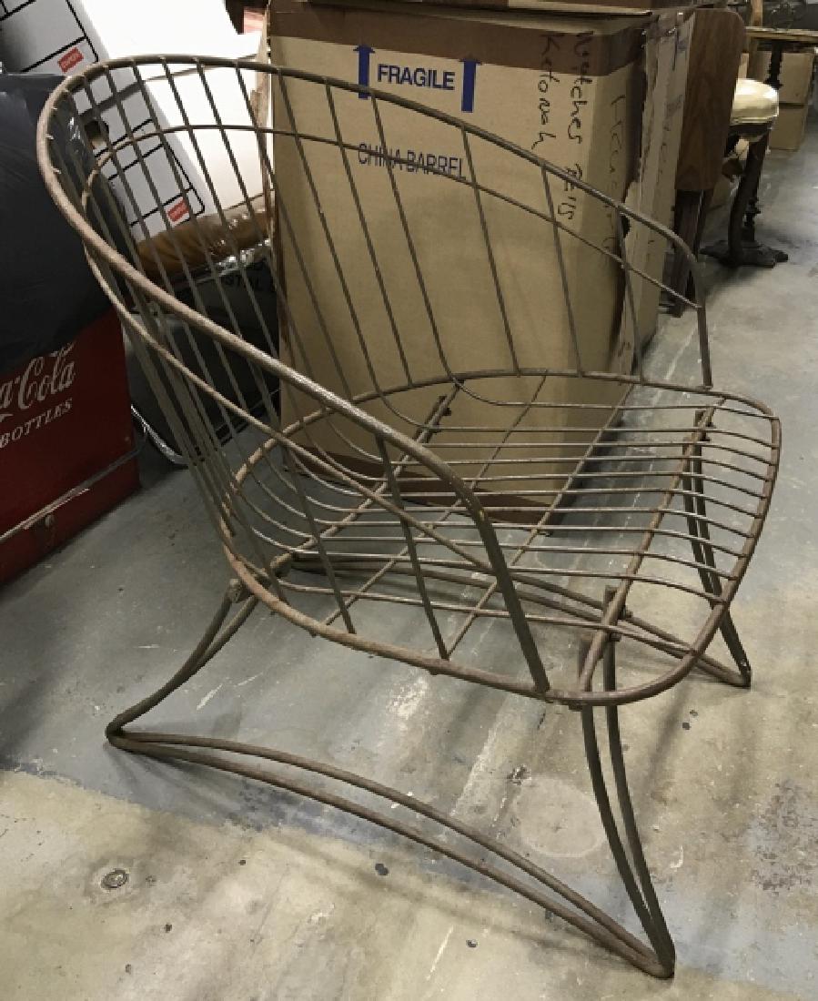 Vintage Metal Wire Garden Chair