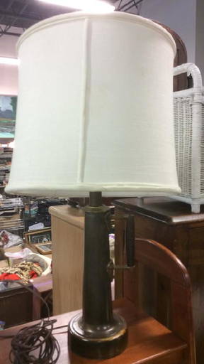 Mid Century Modern Metal Lamp W Shade