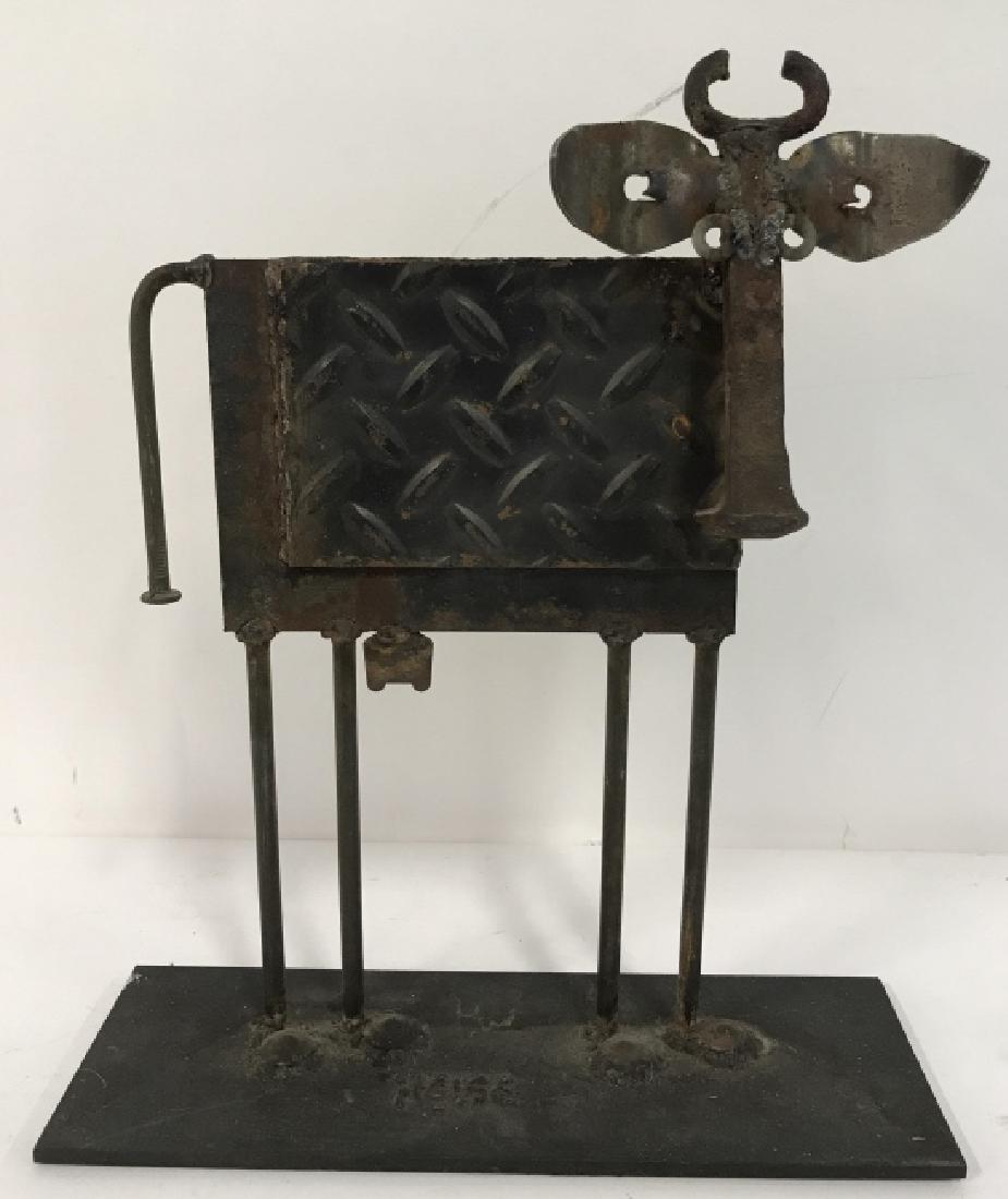 Folk Art Metal Cow Sculpture - Feb 16, 2013 | North American Auction ...