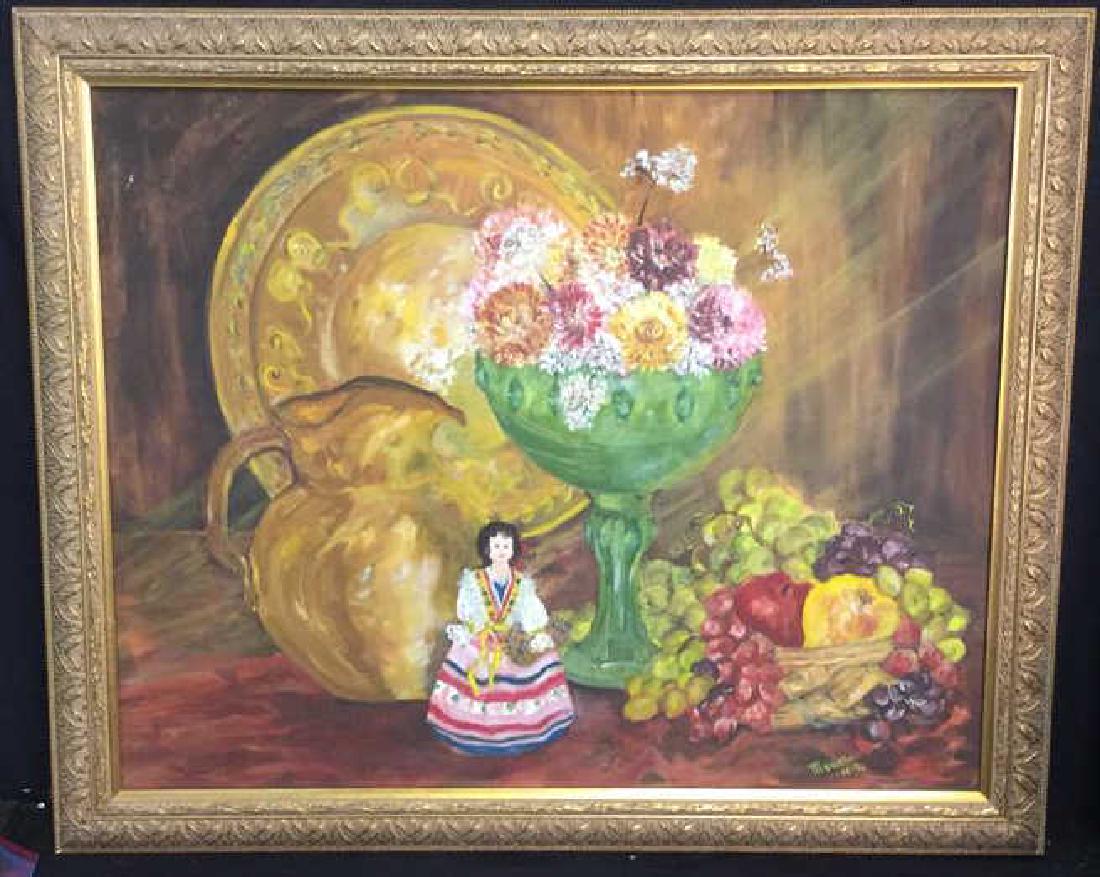 MARCELLA Framed Still Life Painting On Canvas