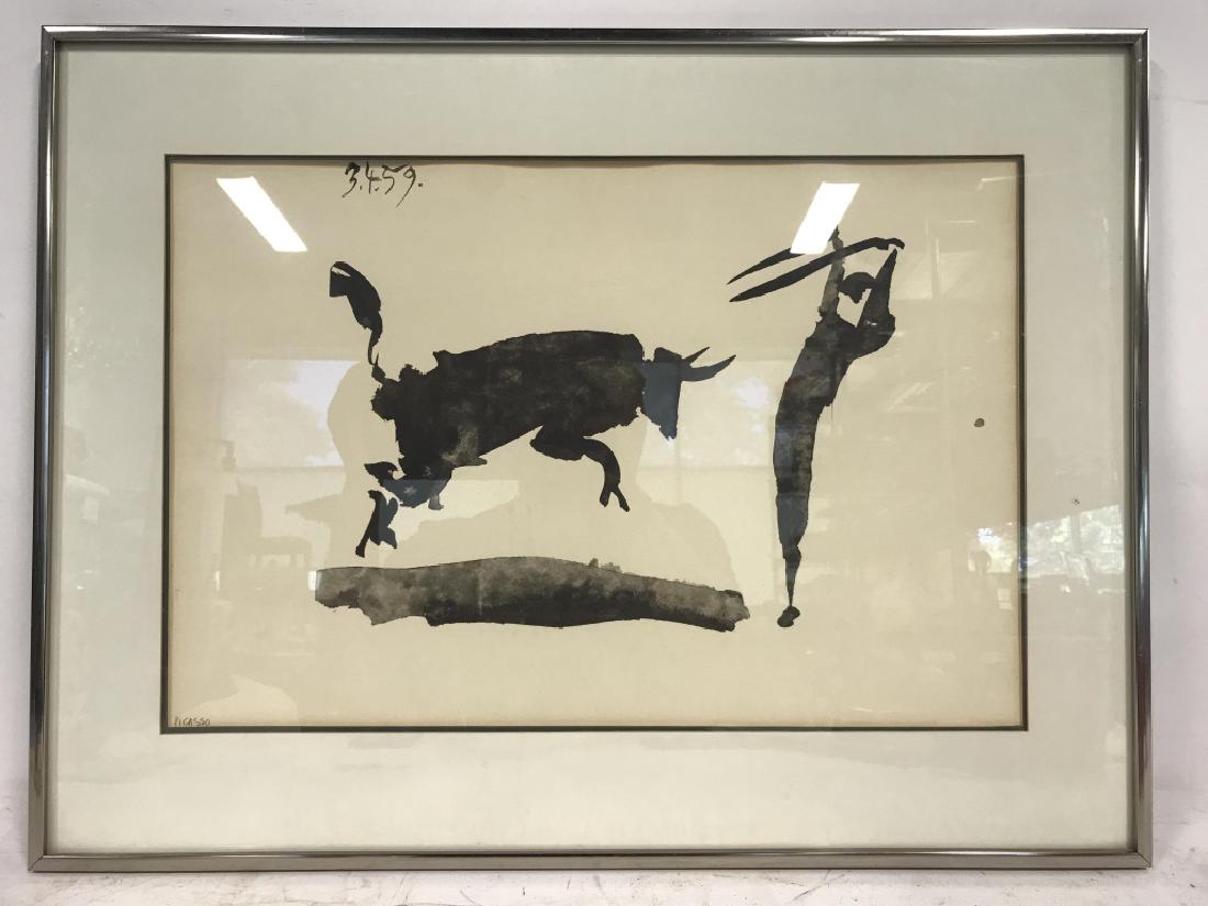 PICASSO BULLFIGHT III Framed Print