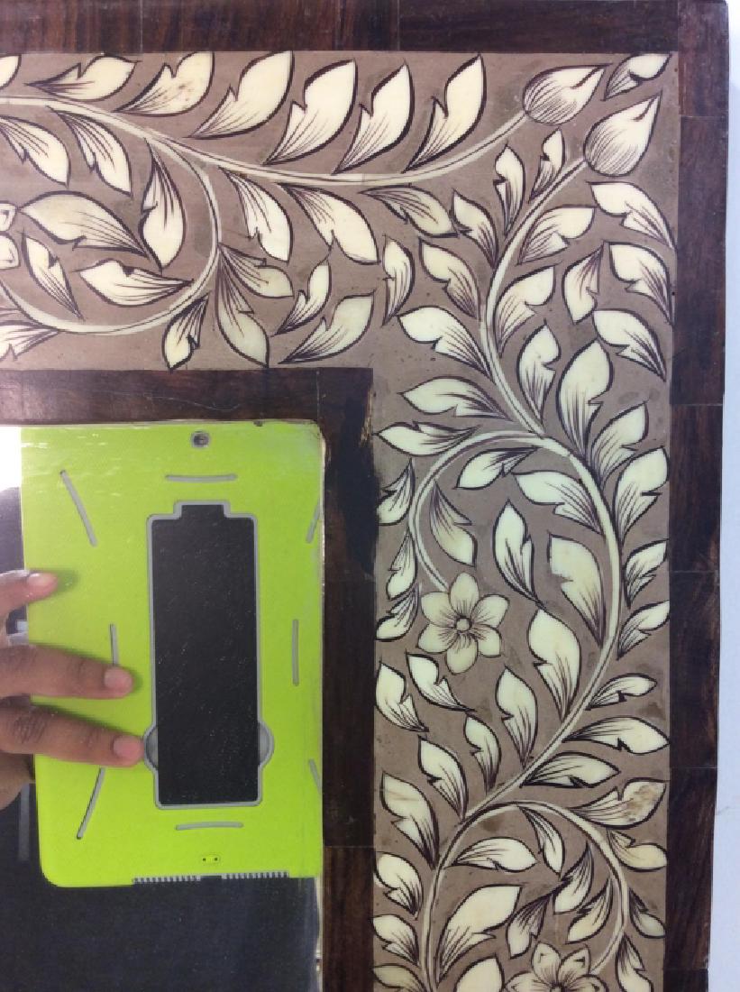 Bone Inlay Floral Design Poss Moroccan Wall Mirror