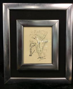 Salvador Dali Lithograph Melting Clocks