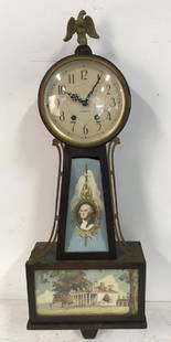 1920s Banjo Clock By Plymouth, George Washington