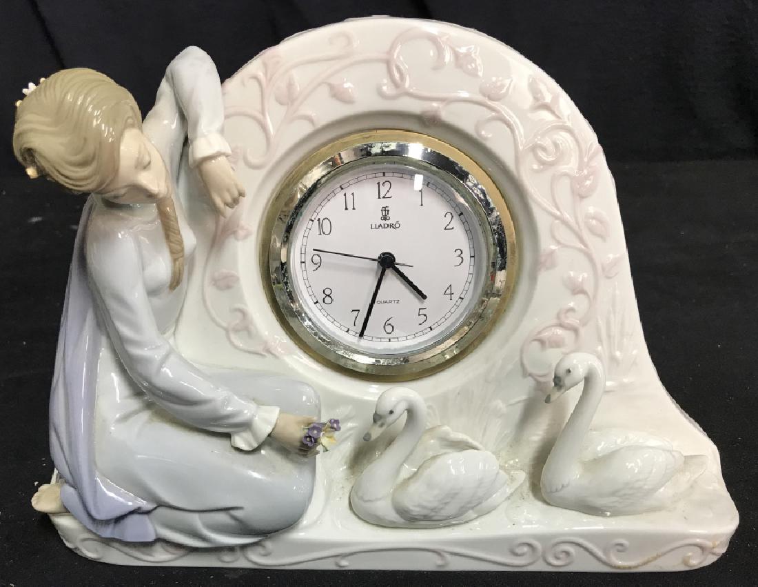 Lladro Porcelain Clock