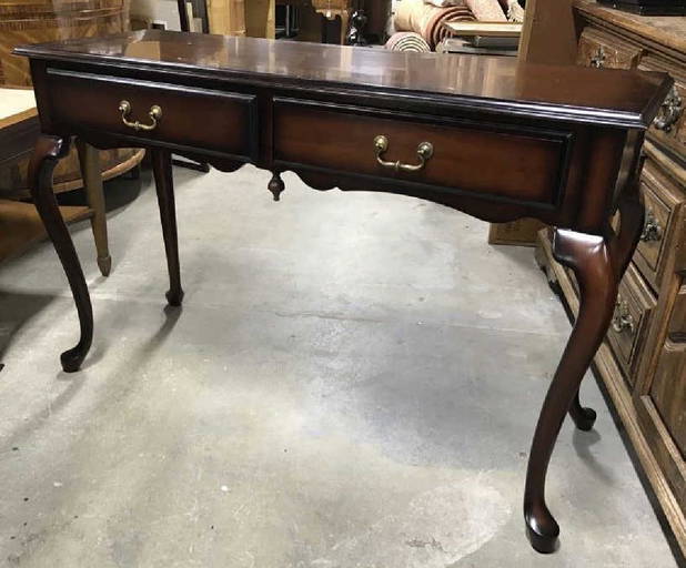 Mahogany Veneer Bombay Co Console Table