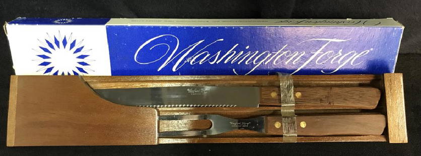 Washington Forge Carving Set Made In Sheffield , England