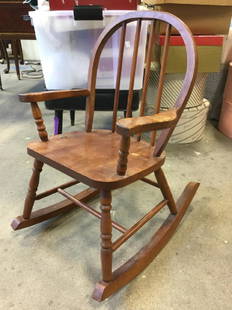 Vintage Wooden Rocking Chair