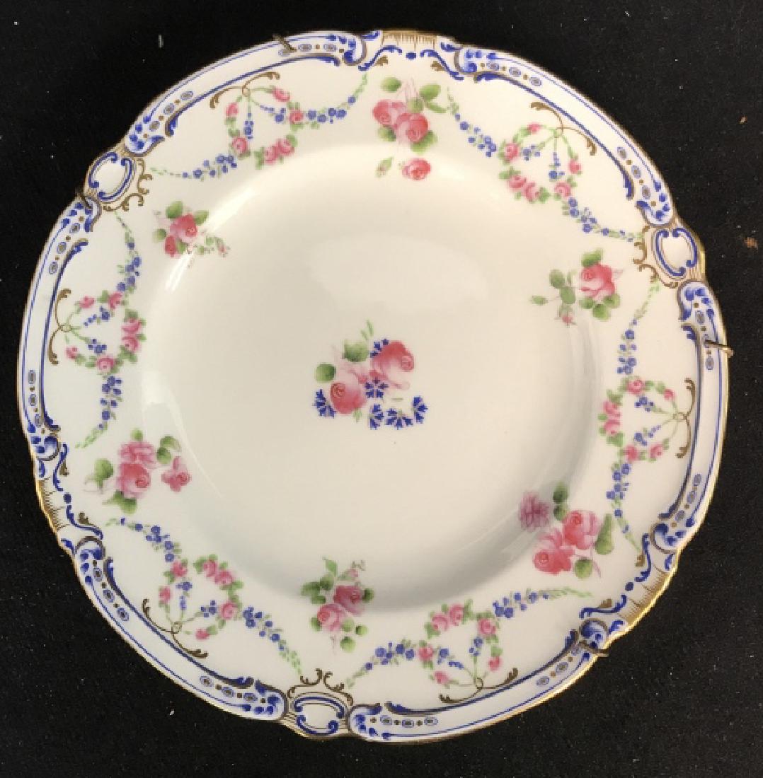 Pair MINTON porcelain Painted Plates, England