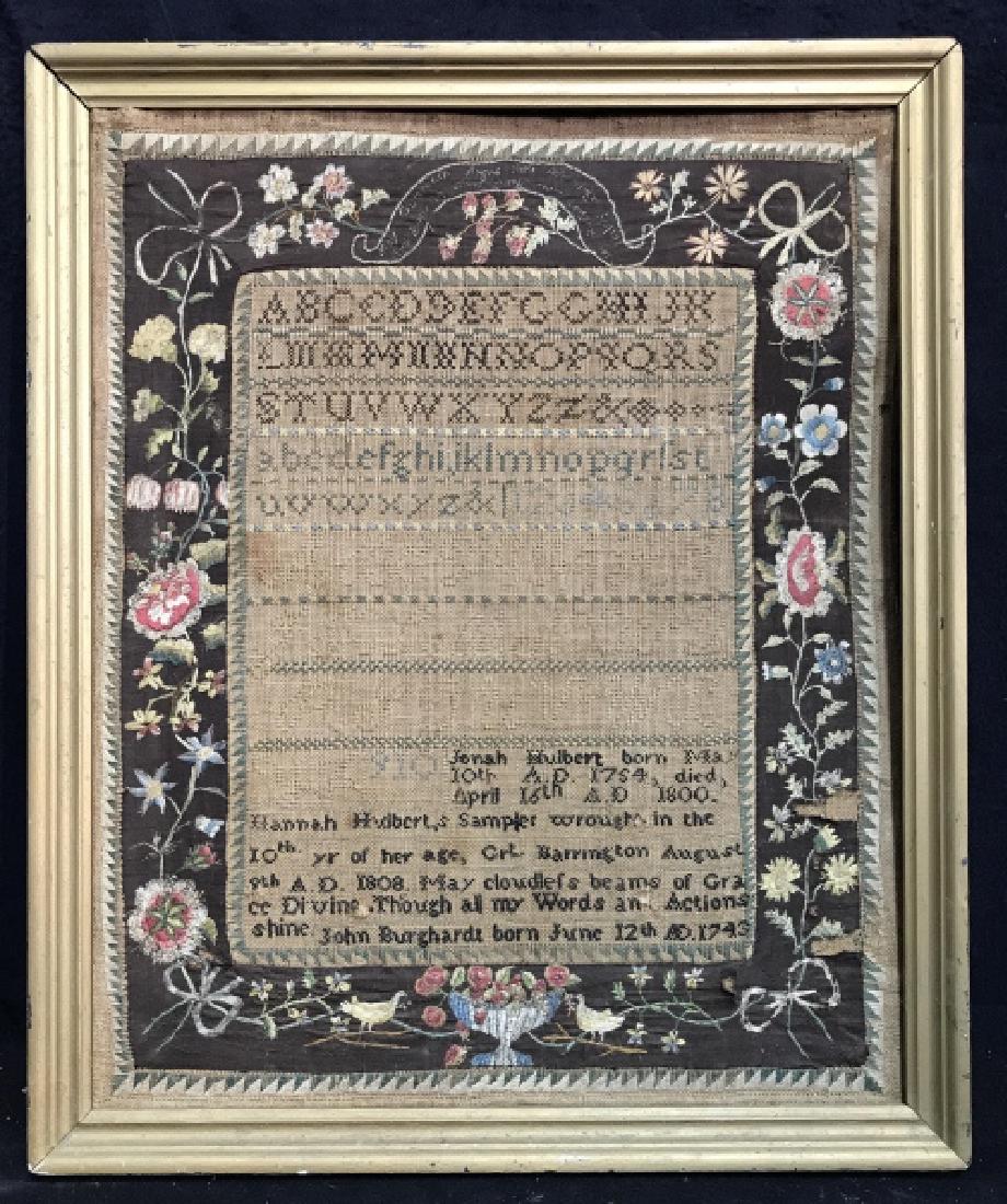 Framed Antique Sampler