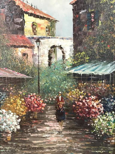 Original Oil Painting On Canvas By T. Carson