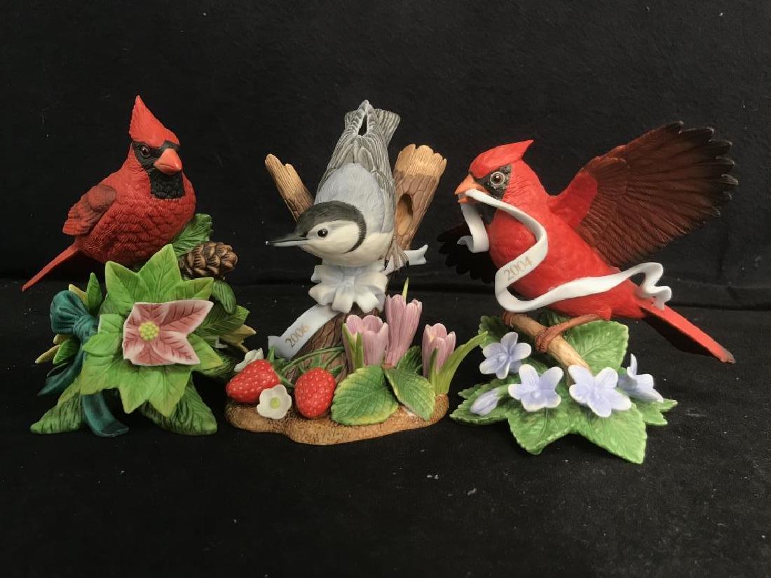 Set of 3 LENOX Porcelain Bird Figurines