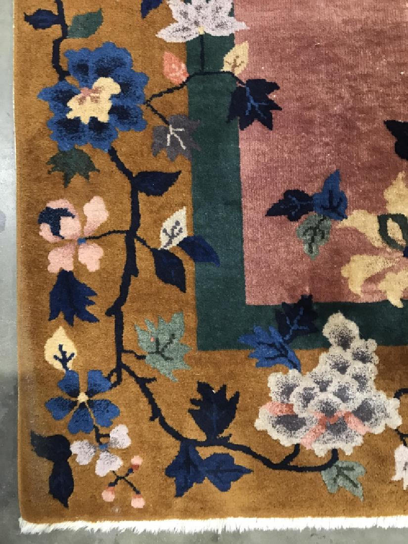 Handmade Chinese Art Deco Wool Pile Rug