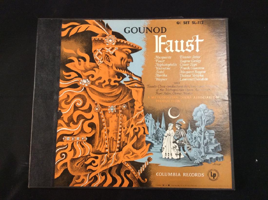 Vintage Gounod FAUST Set Of 3 Vinyl Records