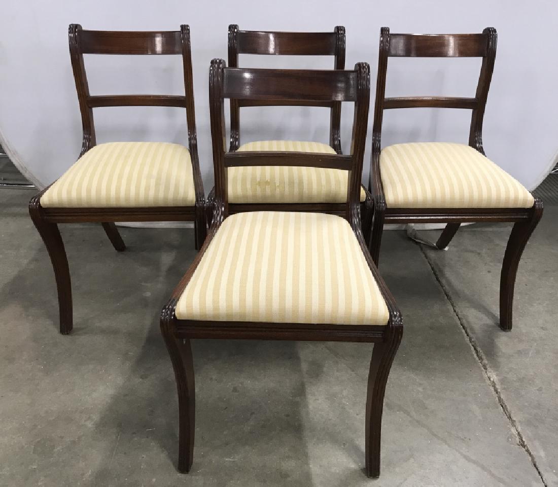 Lot 4 Reprodux UK Wooden Dining Chairs