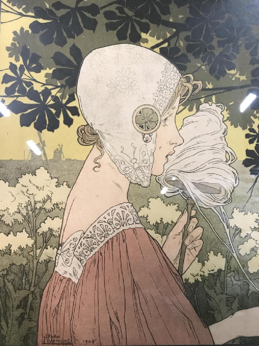 Henri Privat-Livemont Print Of Female Figure