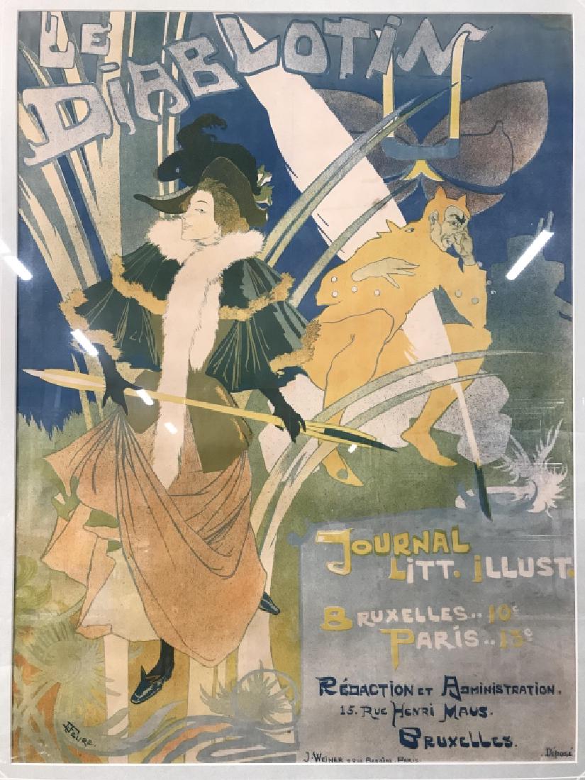 Vintage French Le Diablotin Poss Litho