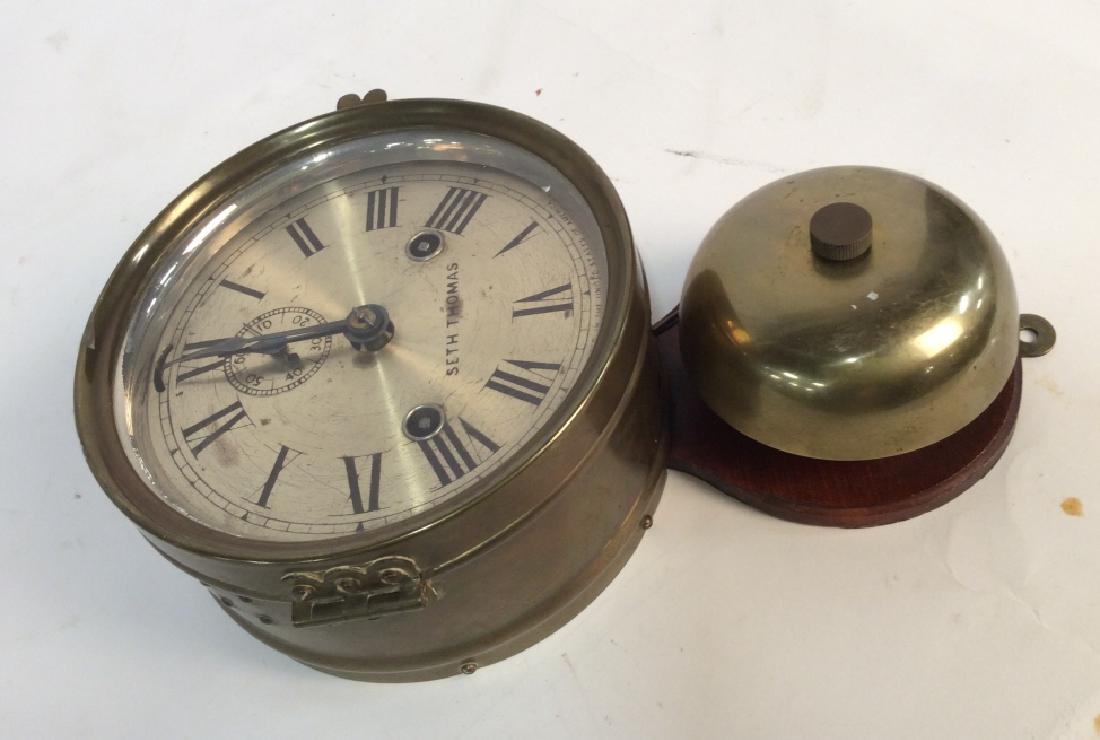 Seth Thomas 8 Day Weight Spring Mantel Clock