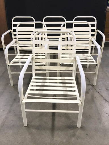 Set 6 Vintage Finkel Patio Lawn Chairs