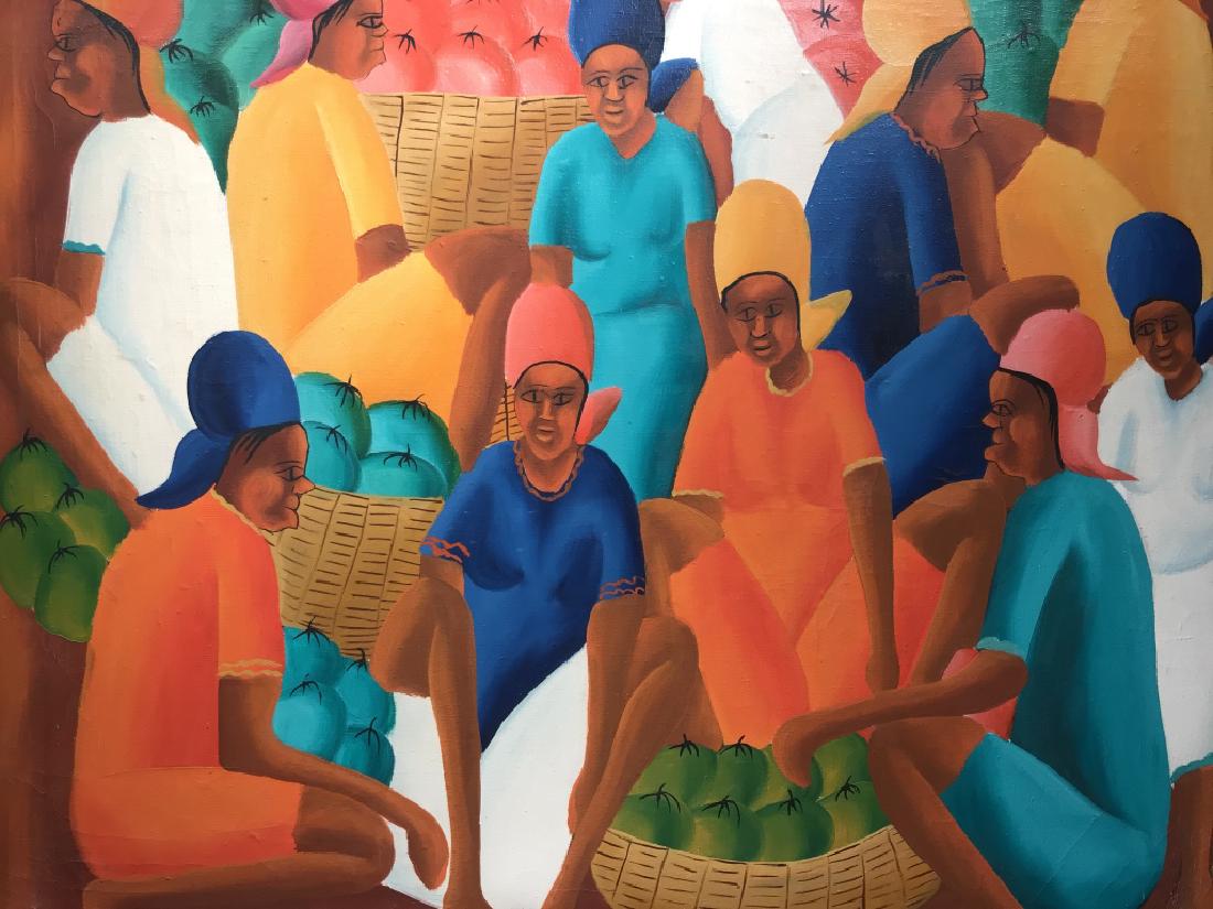 Signed J. Pierre Original Oil Painting on Canvas