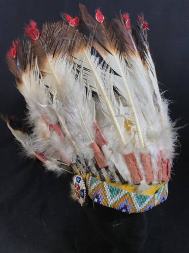Authentic Poss Antique Native American War Bonnet