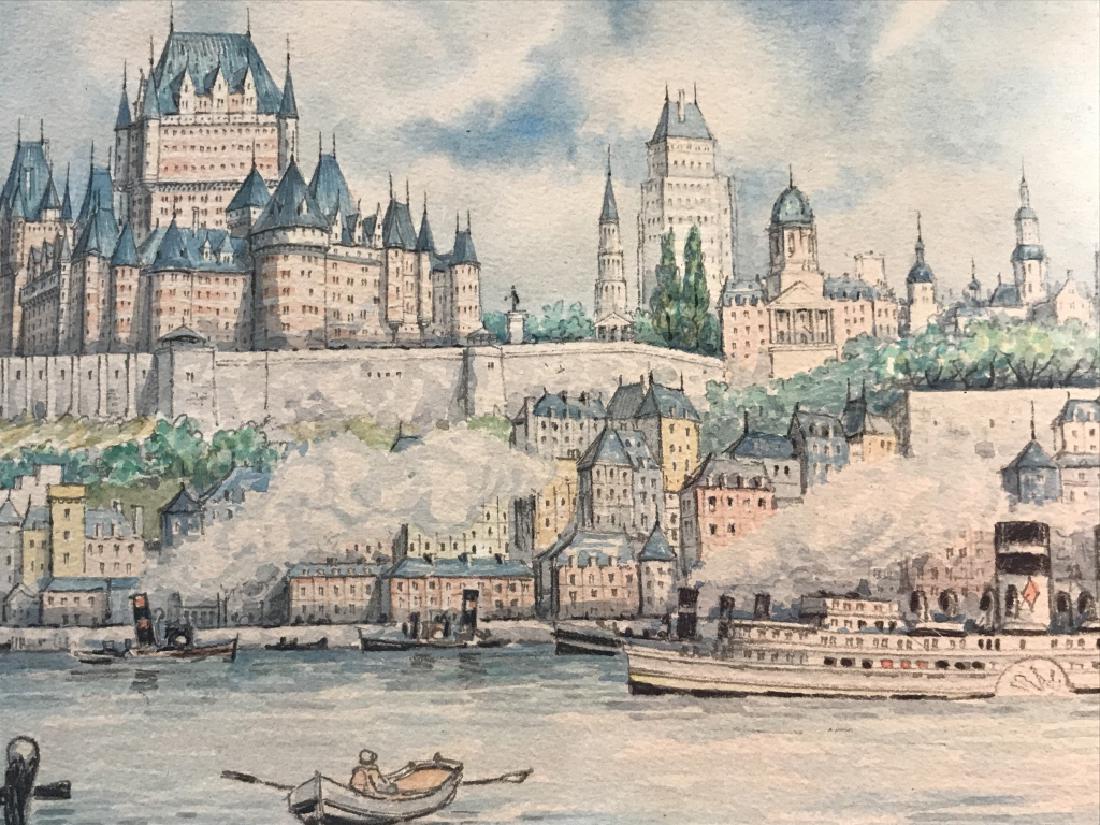Signed BARDAY, Watercolor Of Quebec - Jun 19, 2019 | The Benefit Shop ...