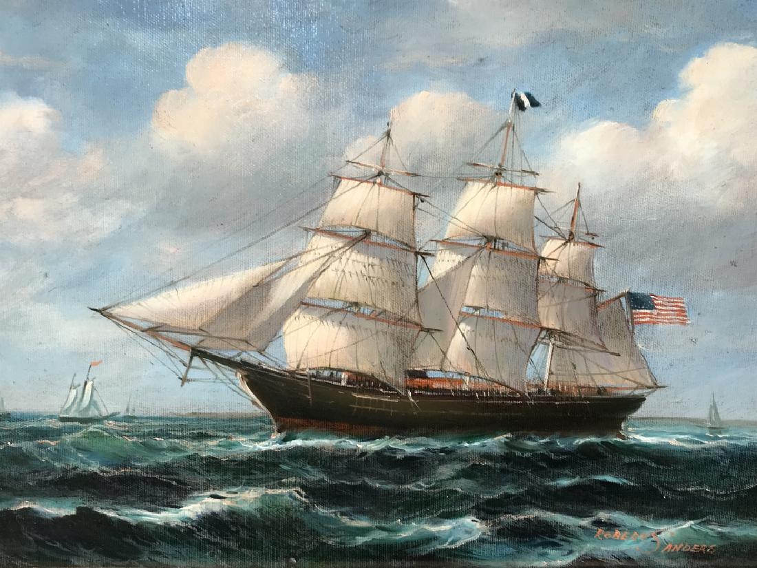 Signed Robert SANDERS Maritime Ship Oil On Canvas - Jul 10, 2019 | The ...