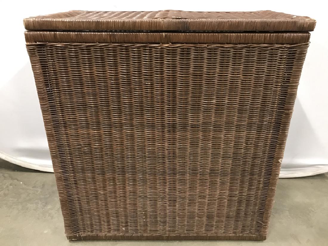 Vintage Wicker Laundry Basket