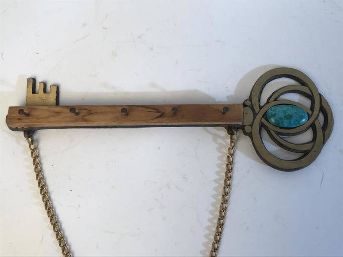 Vintage Key Holder Wall Hanging From Israel