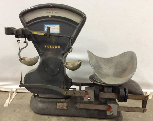 Large Vintage Toledo Scale Co. Fan Type Scale