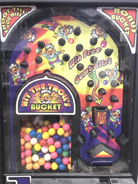 DUNK THE TROLL Vintage Gumball Machine 4ft - Feb 19, 2020 | The Benefit ...