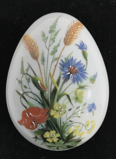 Limoges France Porcelain Egg Shaped Trinket Box