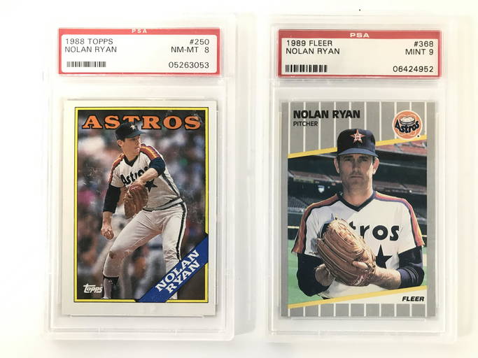 Lot 2 Graded Vintage Nolan Ryan Baseball Cards