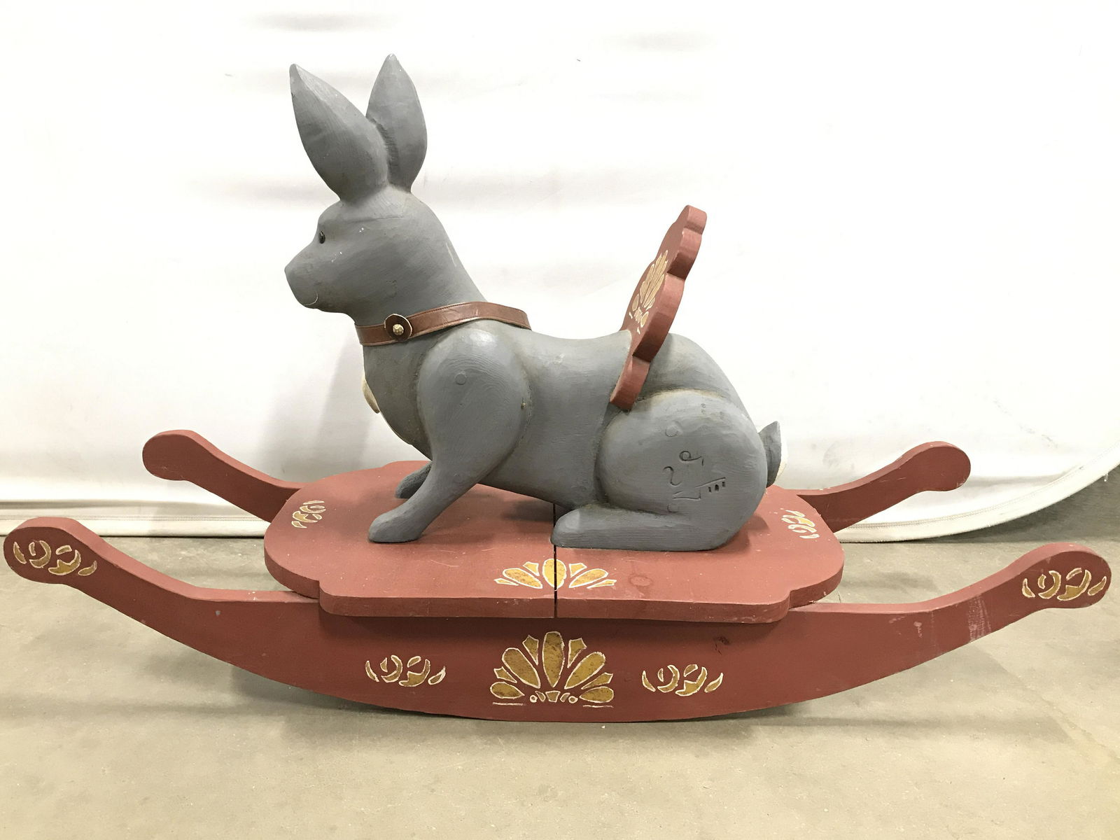 Signed Hand Painted Wooden Rocking Rabbit - Apr 15, 2020 | The Benefit ...