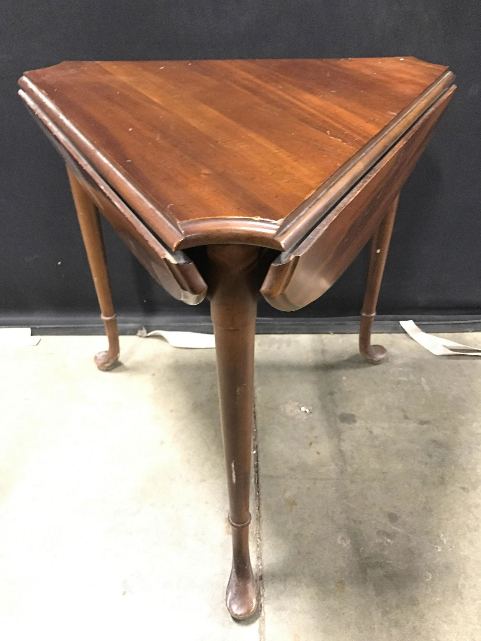 Antique Statton Mahogany Drop Leaf Side Table