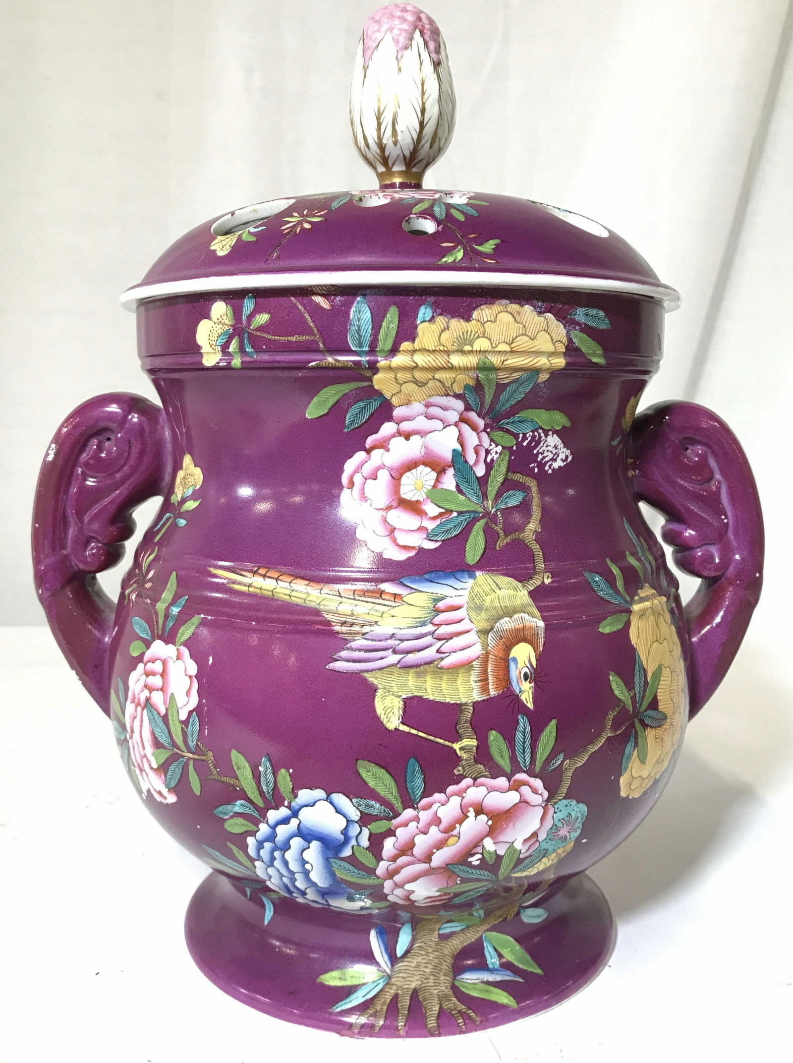 SPODE Double Lid Porcelain Ginger Jar Vessel | Barnebys