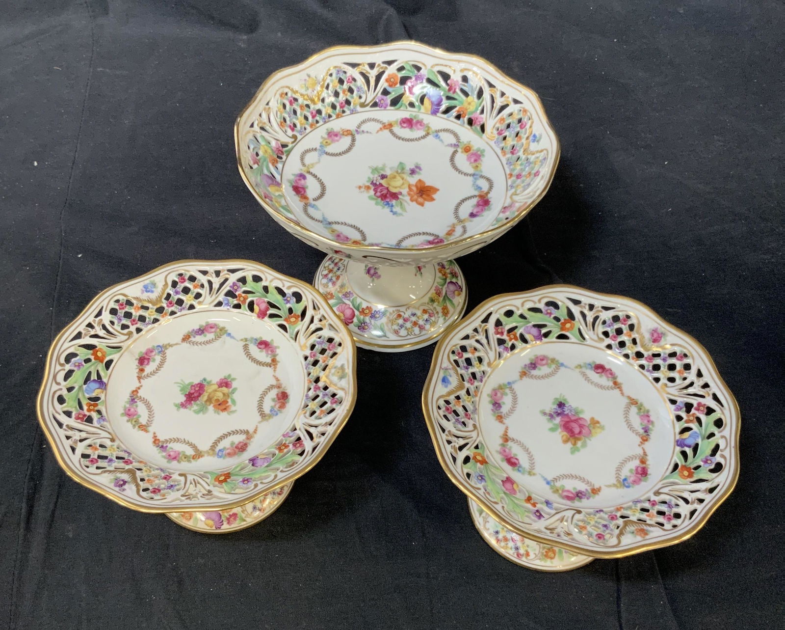 Set 3 Pedestal Base Porcelain Candy Dishes - Jul 29, 2020 | The Benefit ...