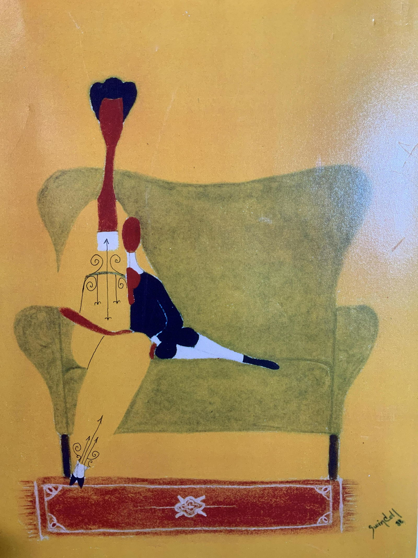 John Swindell Signed Mother and Son Offset Litho | Barnebys