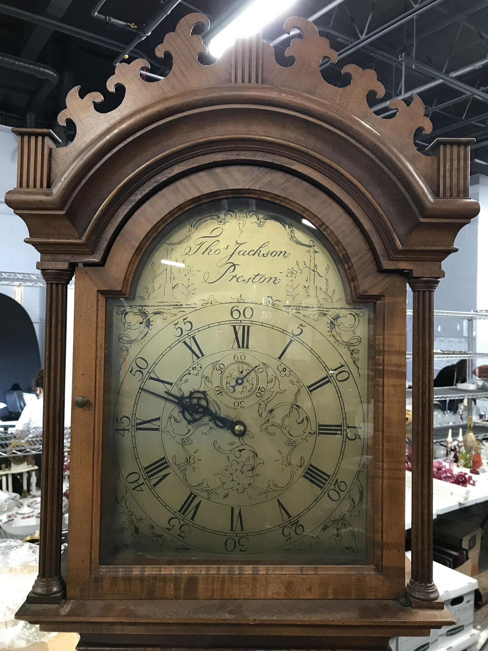 Thomas Jackson Preston Vintage Grandfather Clock