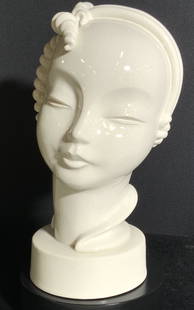 Kent Art Ware Art Deco Female Ceramic Bust