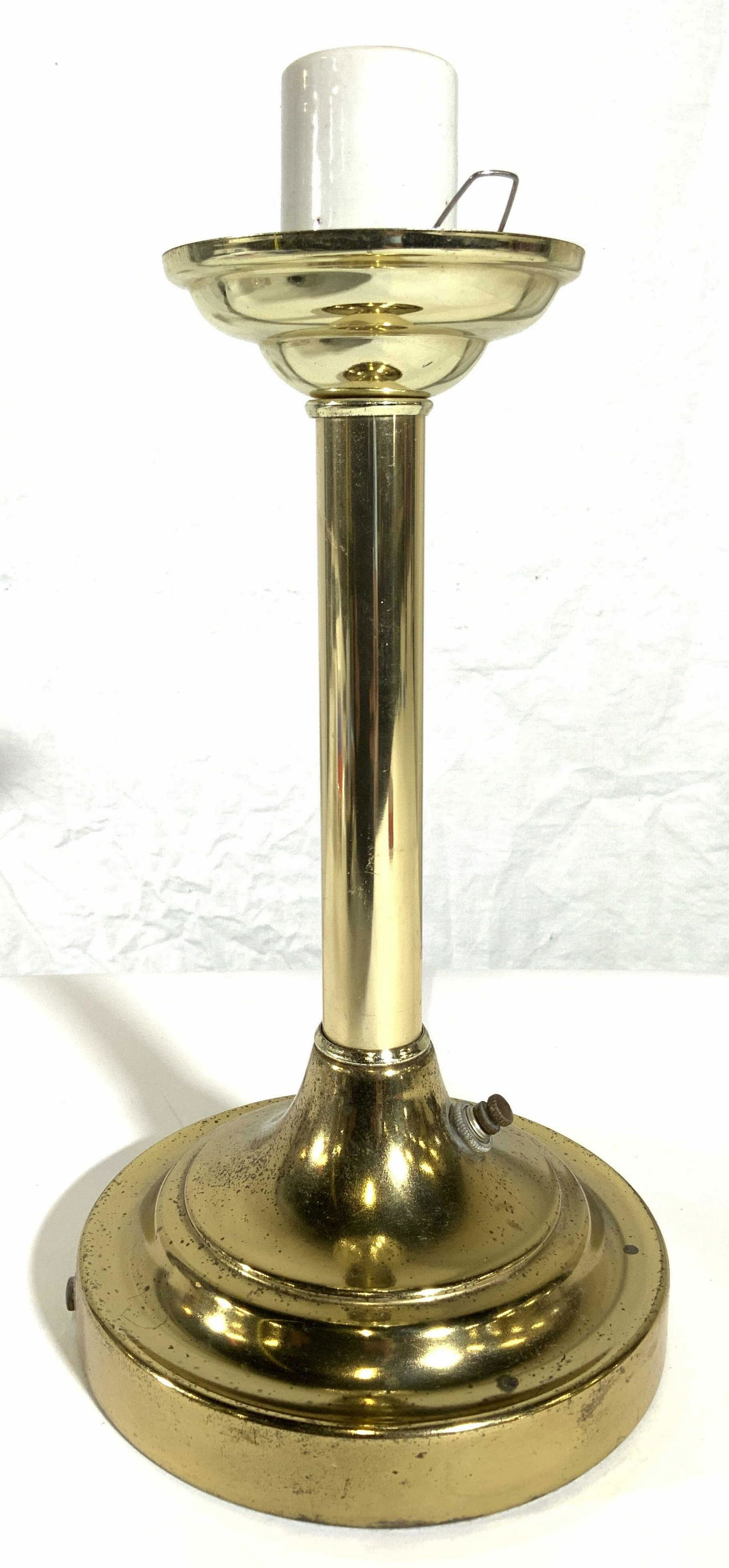 Vintage Brass Base Table Lamp