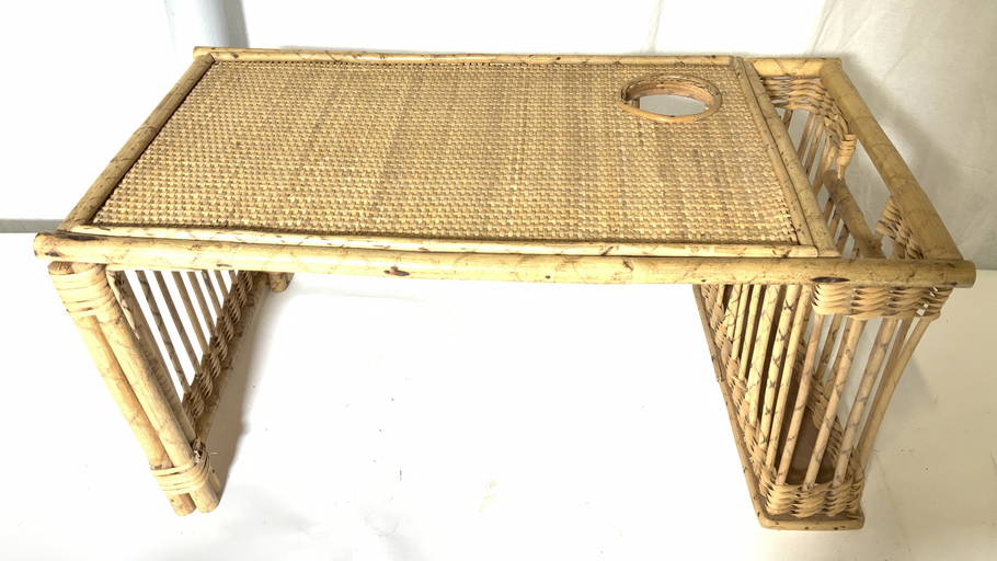 Collectible Woven Rattan Breakfast Tray