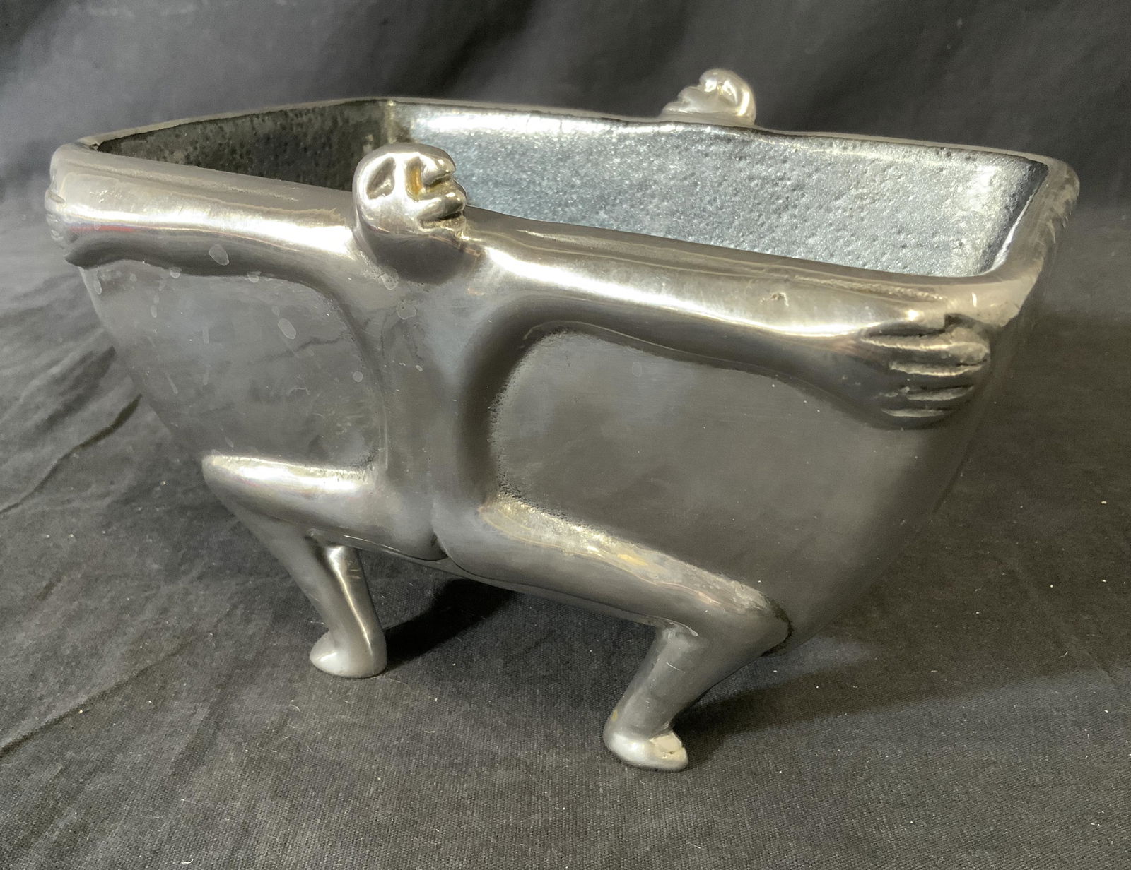 Signed C Boyes Metal Vessel