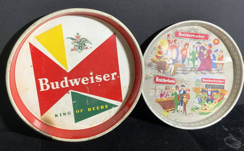 2 Vintage Beer Trays