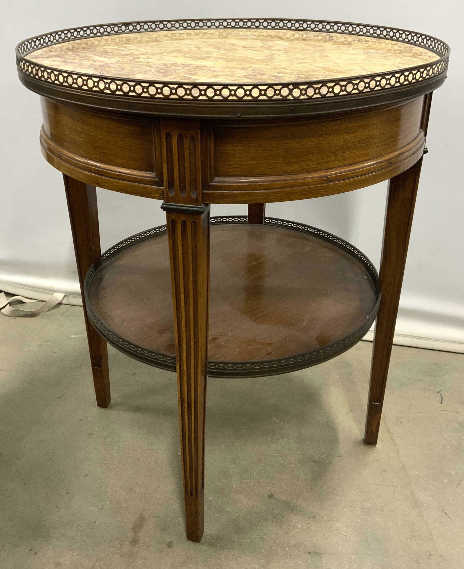 Vintage Marble Topped Side Table