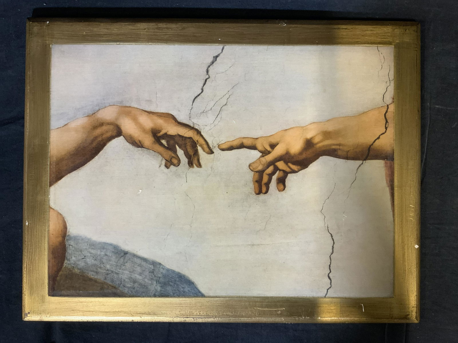 MICHELANGELO Hands of God Lithograph | Barnebys