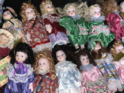 Vintage Antique Doll Collection Group Lot Porcelain Bisque