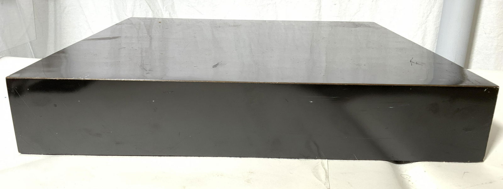 Black Square Laminate Platform Pedestal