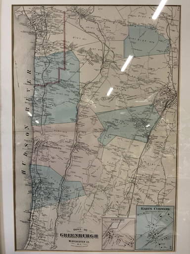 Town Of Greenburgh Map Engraving,